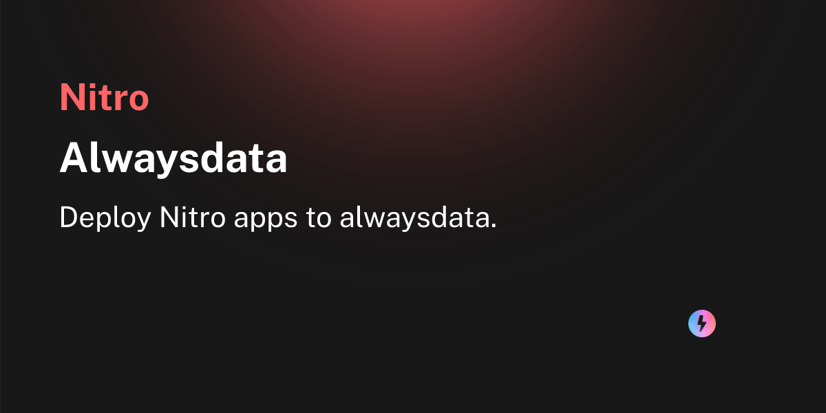 Alwaysdata - Nitro