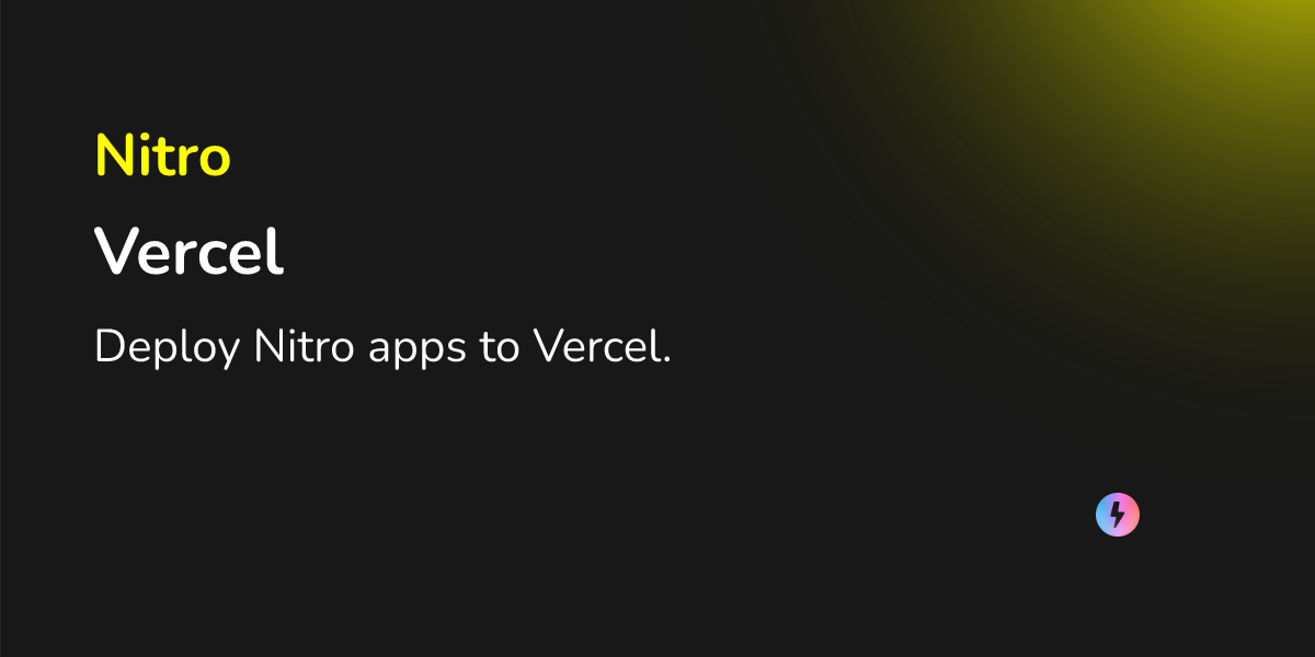 Vercel - Nitro Vercel - Nitro