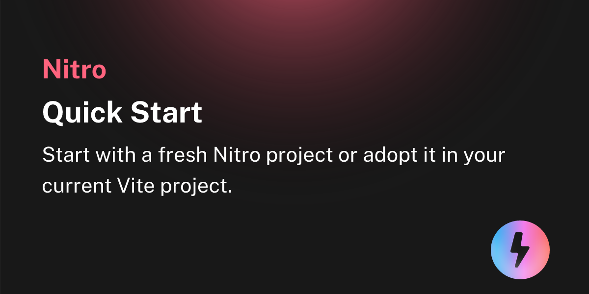 Quick Start - Nitro